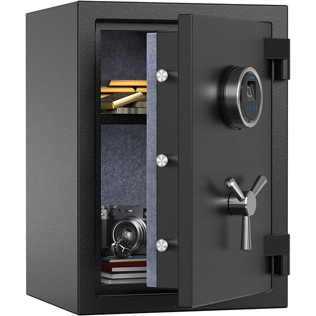 RPNB Deluxe Biometric Fireproof Safe Box,Digital Fingerprint Fireproof ...