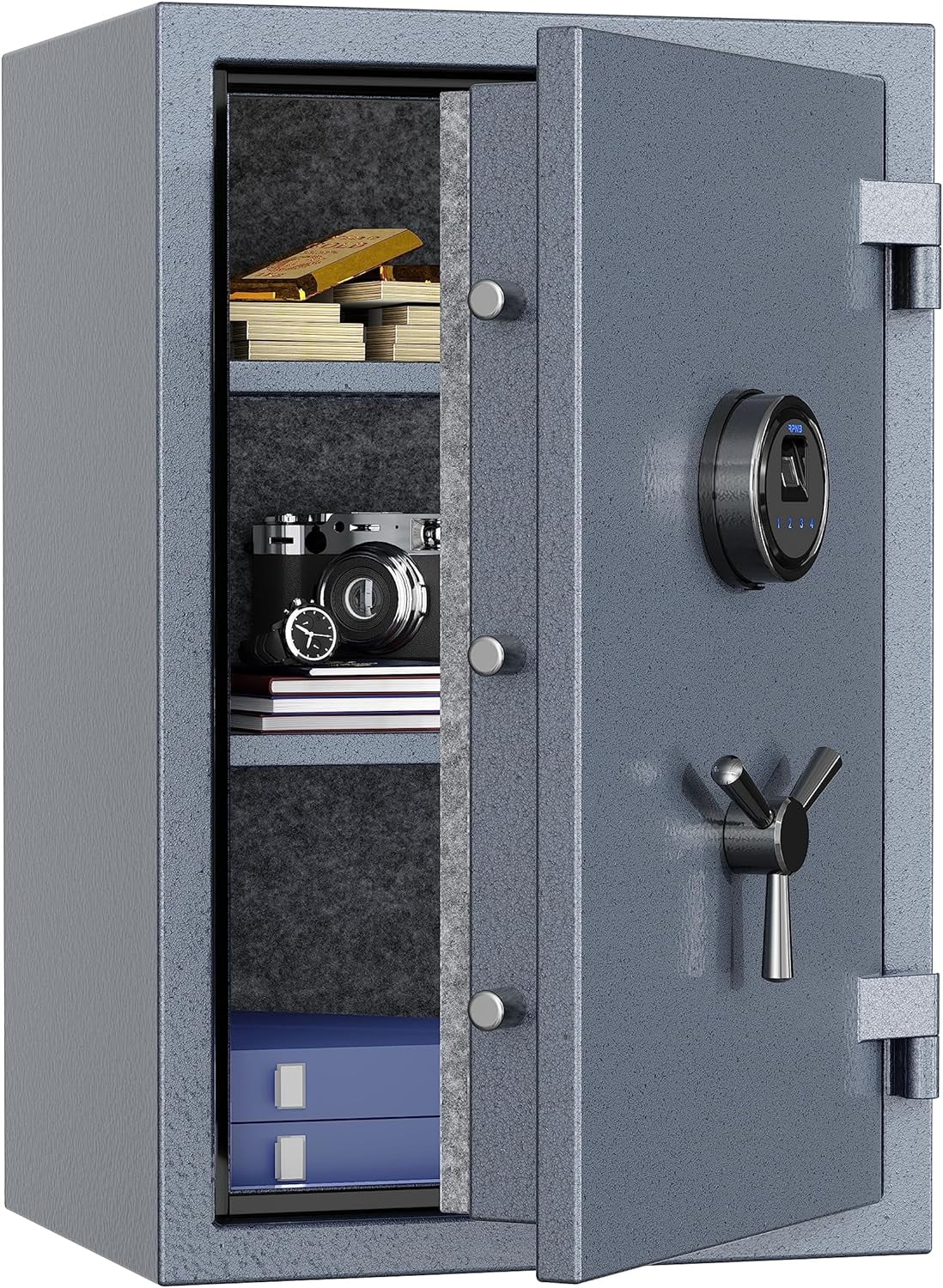 RPNB Heavy Duty Home Safe with Biometric System, 24.21" x 15.35" x 9.84 ...