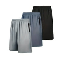 SPX [5 Pack] Men's Athletic Shorts, Dry-Fit for Gym, Workout, Running ...