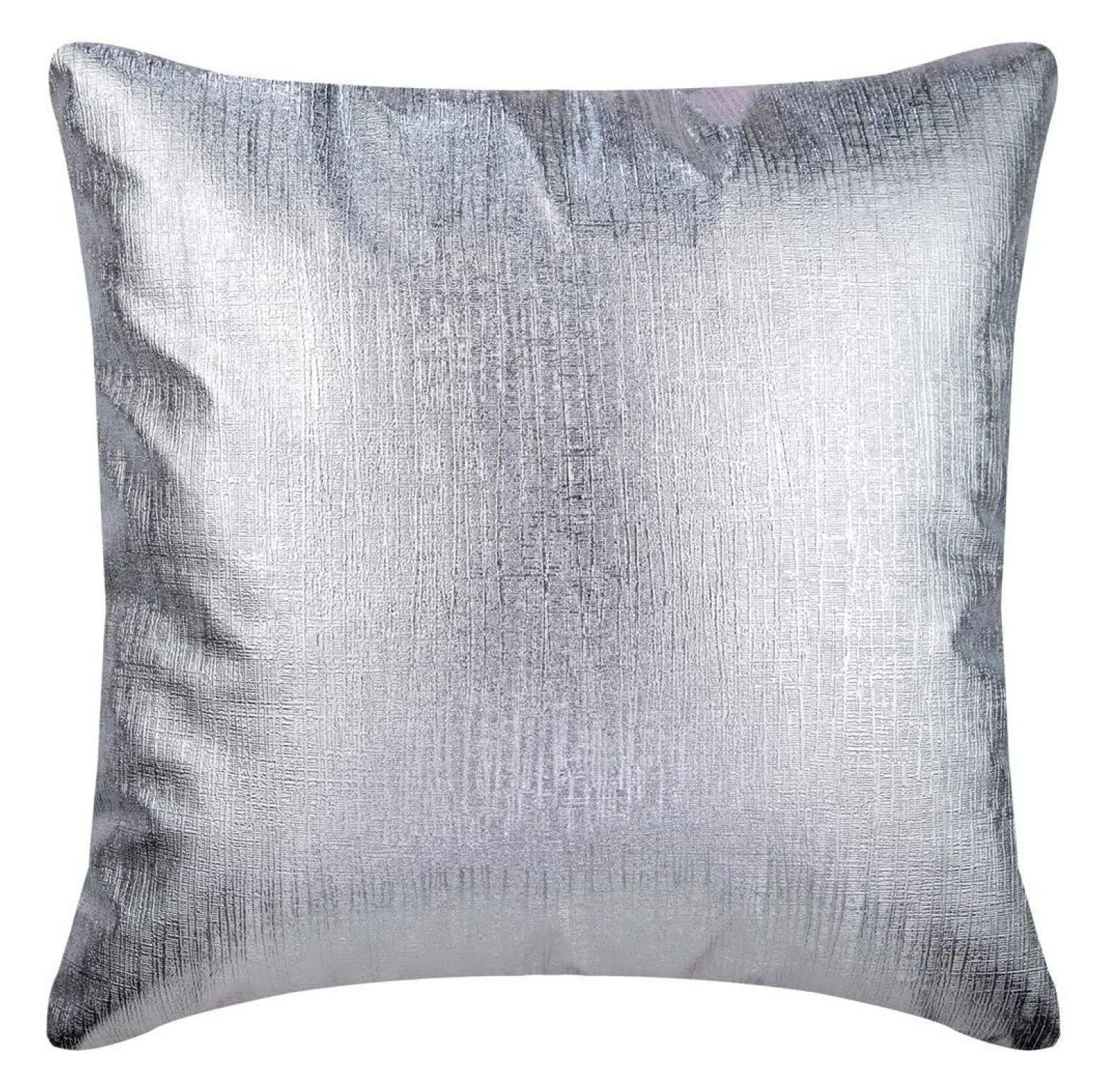 RPQZ Silver Pillows Cover, Metallic Silver Solid & Lounge Theme Pillows ...