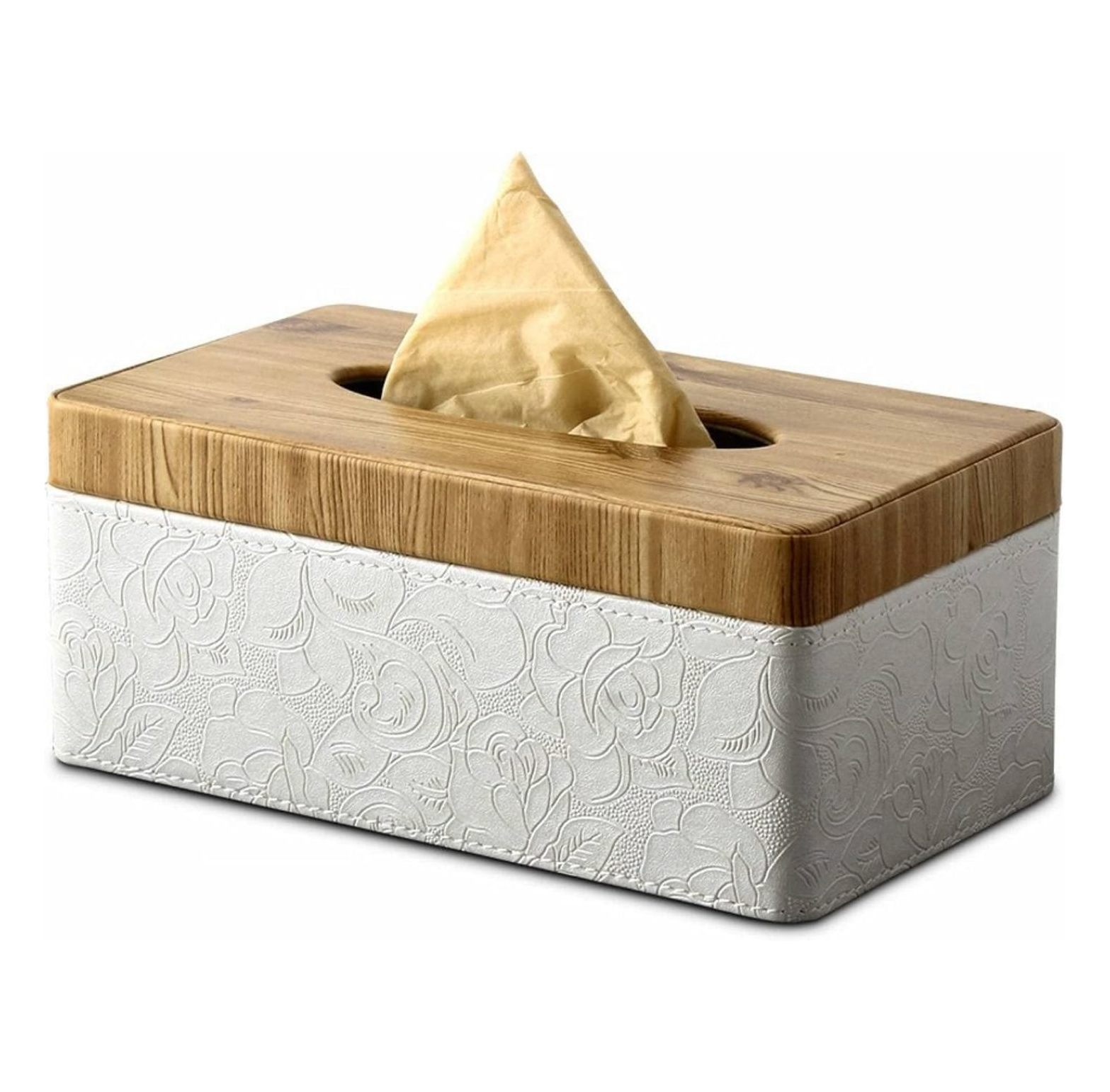 RPQZ Tissue Box Cover, Modern Rectangular Tissue Box Case Holder for ...