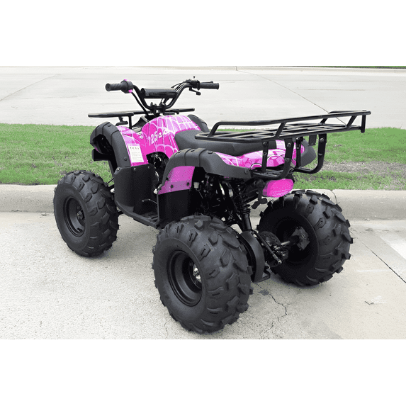 RPS Bull 125 ATV, 124cc, Automatic with Reverse, 8-Inch Wheels, Electric Start, (Red Spider ...