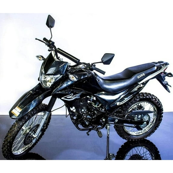 RPS Hawk 250cc Adult Motorcycle Dirt Bike - Sporty Black, Gasoline ...