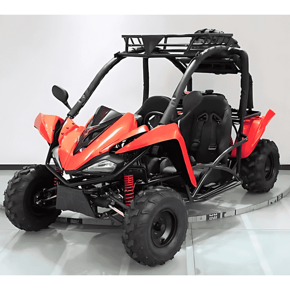 RPS Shark 125CC Mid-Size Kids Go Kart, Electric Start, Semi-Automatic 3 ...