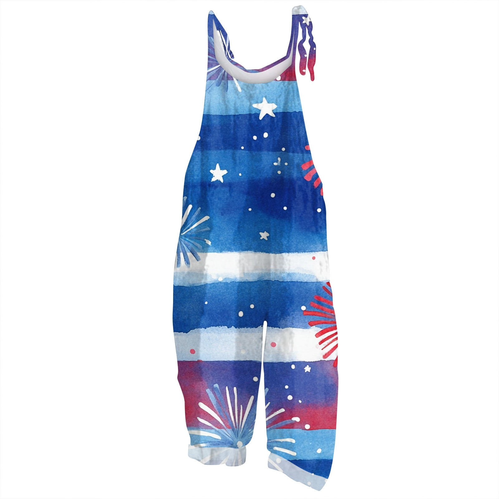 RPVATI 4th of July Jumpsuits for Women Dressy Party Sleeveless Summer ...