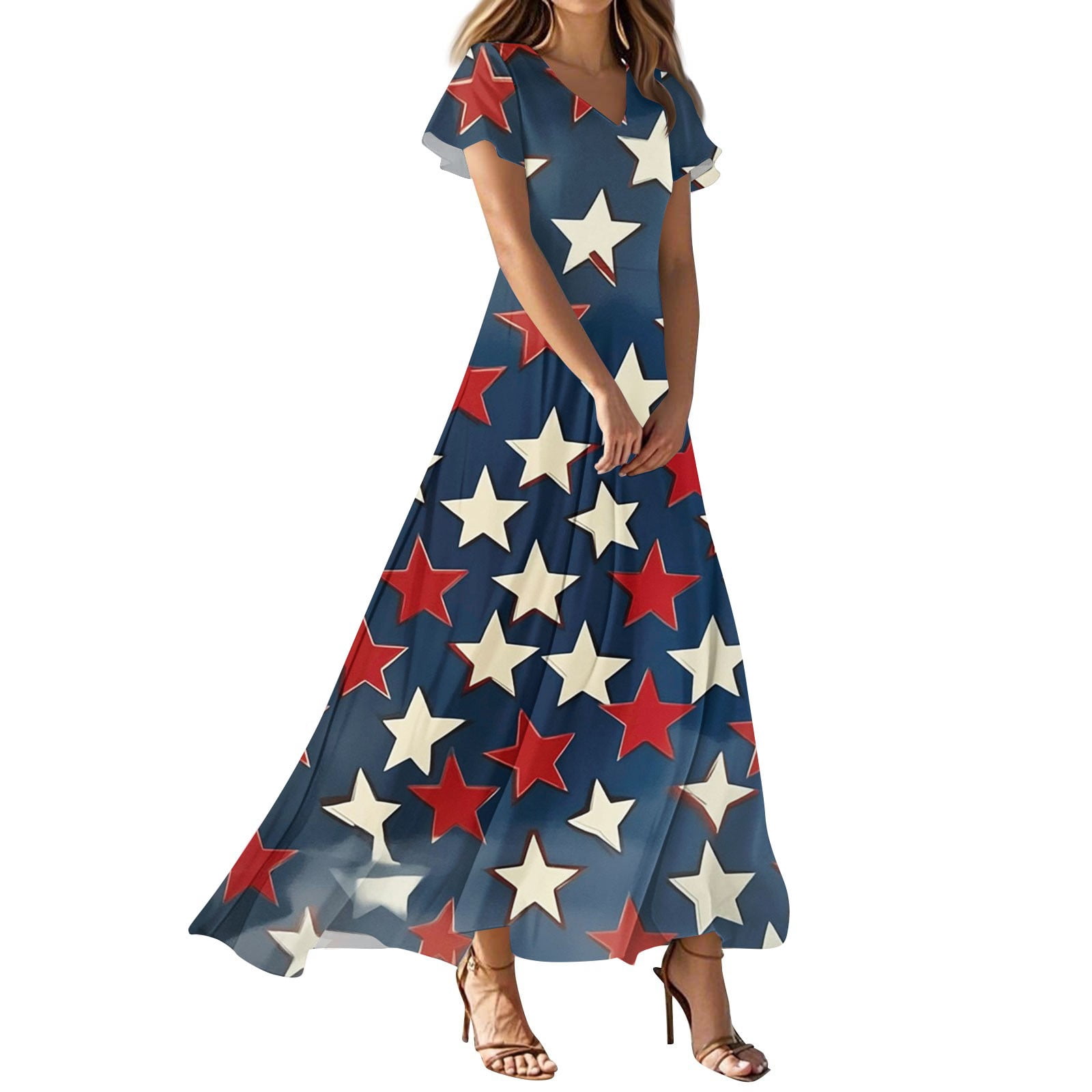 RPVATI 4th of July cocktail dresses for women wedding guest Summer ...