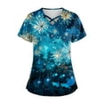 Rpvati Christmas Scrubs For Women By Scrub Christmas Snowflake Print