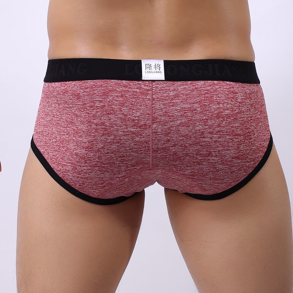 Rpvati Mens Thong Underwear Classic Low Rise Solid Color Sexy Mens
