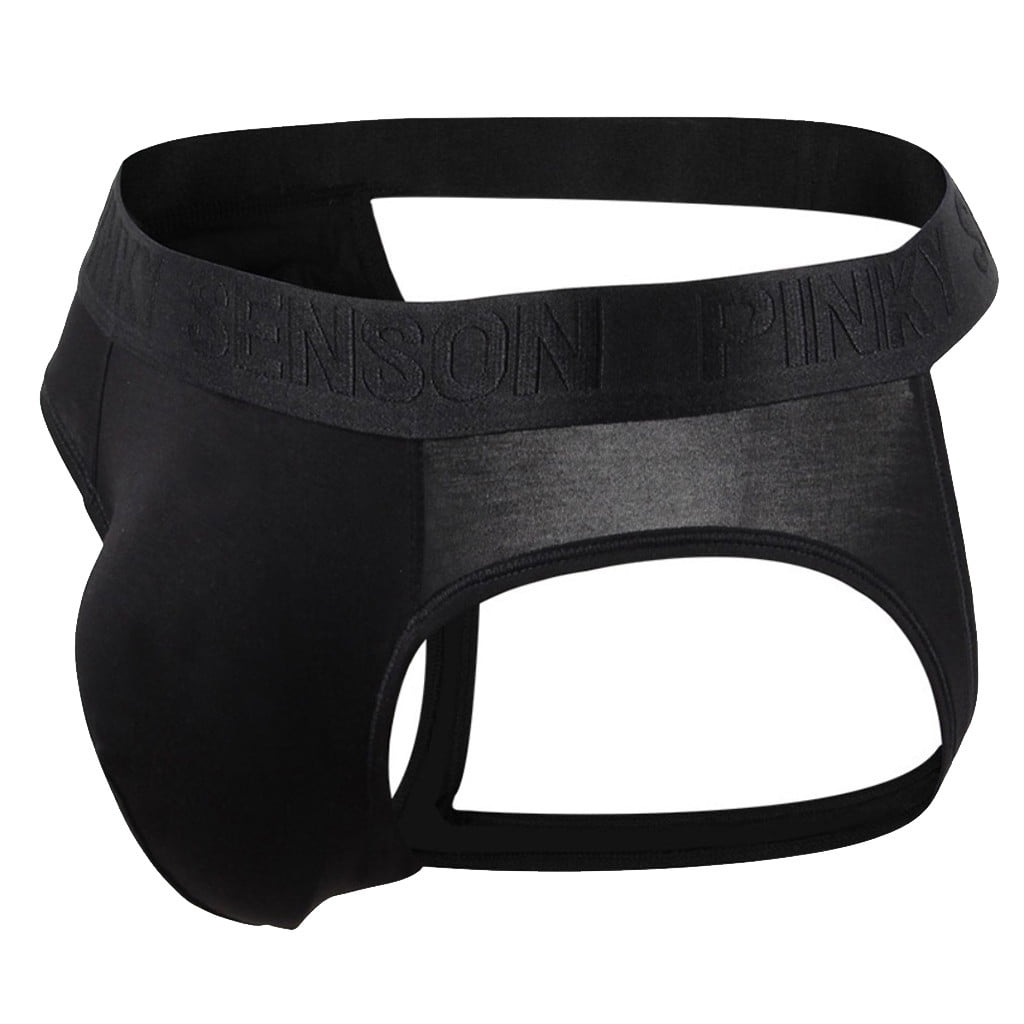 Rpvati Mens Thongs Athletic Solid Color Jockstrap Low Rise Mens Briefs