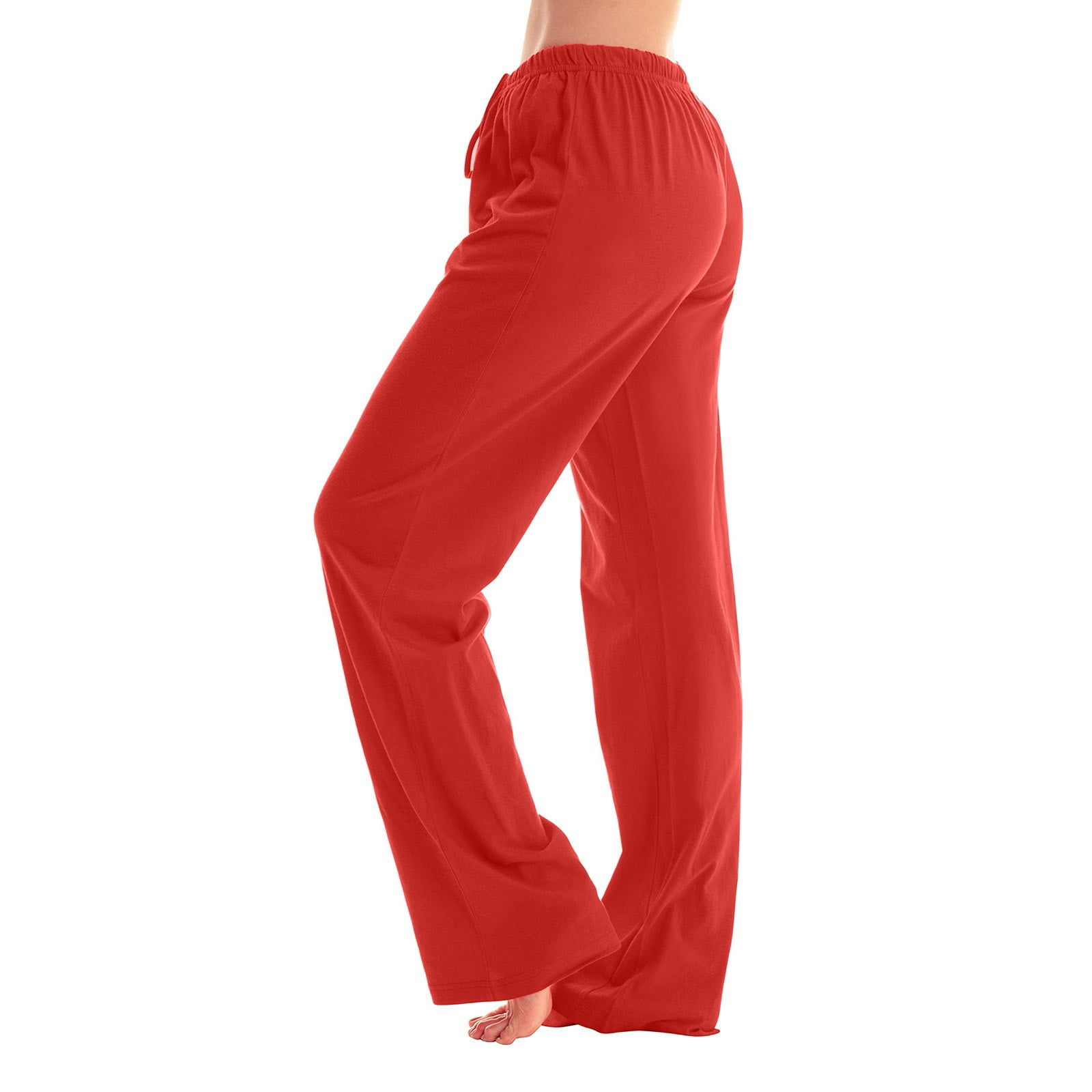 Rpvati Womens Cotton Pajama Pants Lightweight Buffalo Plaid Christmas Lounge Pants Drawstring
