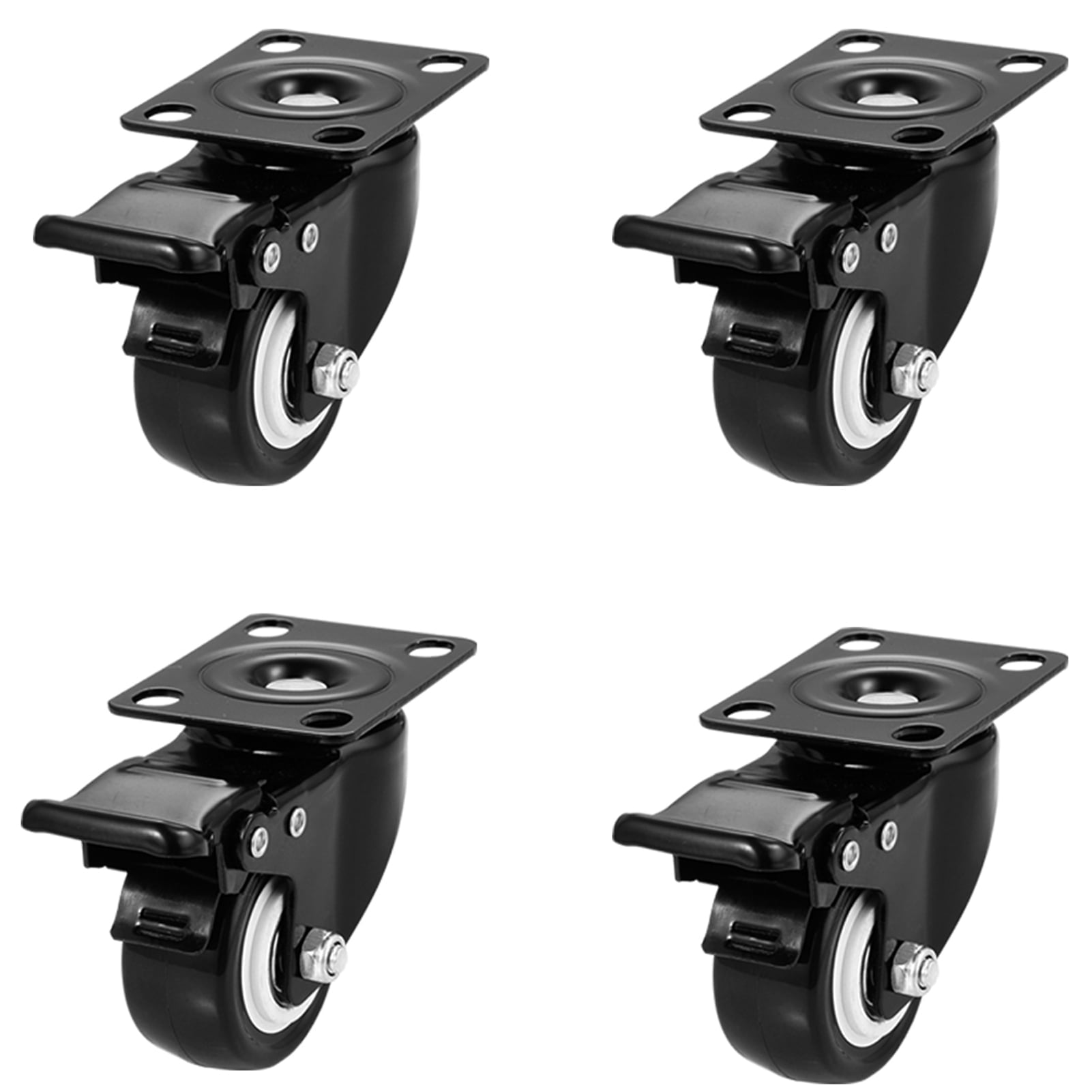 RPWSZVE 2 Inch Metal Furniture Caster, Top Plate Industrial Casters ...