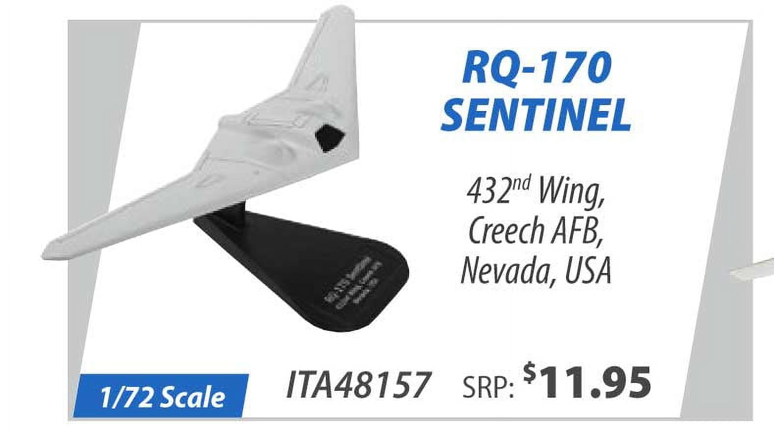 RQ-170 Sentinel 432nd Wing, Creech Air Force Base, Nevada, USA (1:72 ...