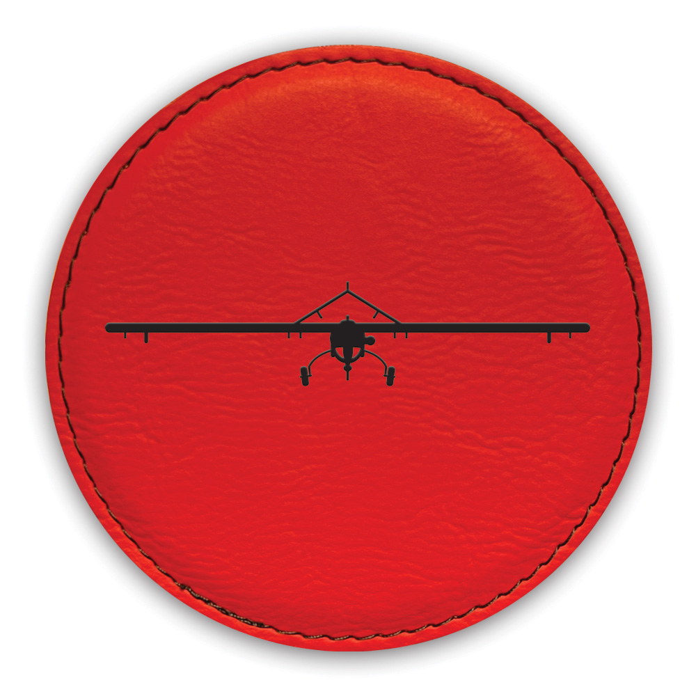 RQ-7 Shadow Coaster Laser Engraved Leatherette - Round Coasters - Many ...