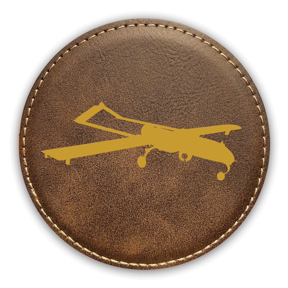 RQ-7 Shadow Coaster Laser Engraved Leatherette - Round Coasters - Many ...