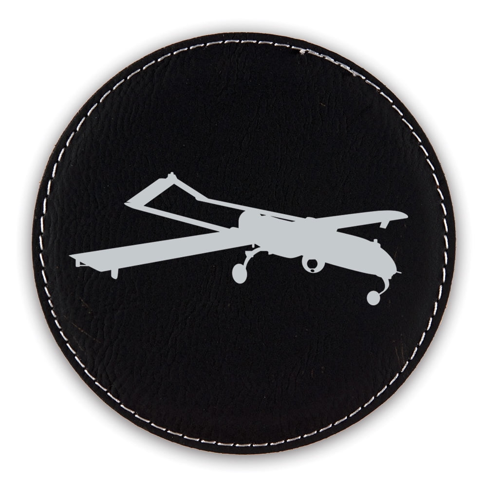 RQ-7 Shadow Coaster Laser Engraved Leatherette - Round Coasters - Many ...