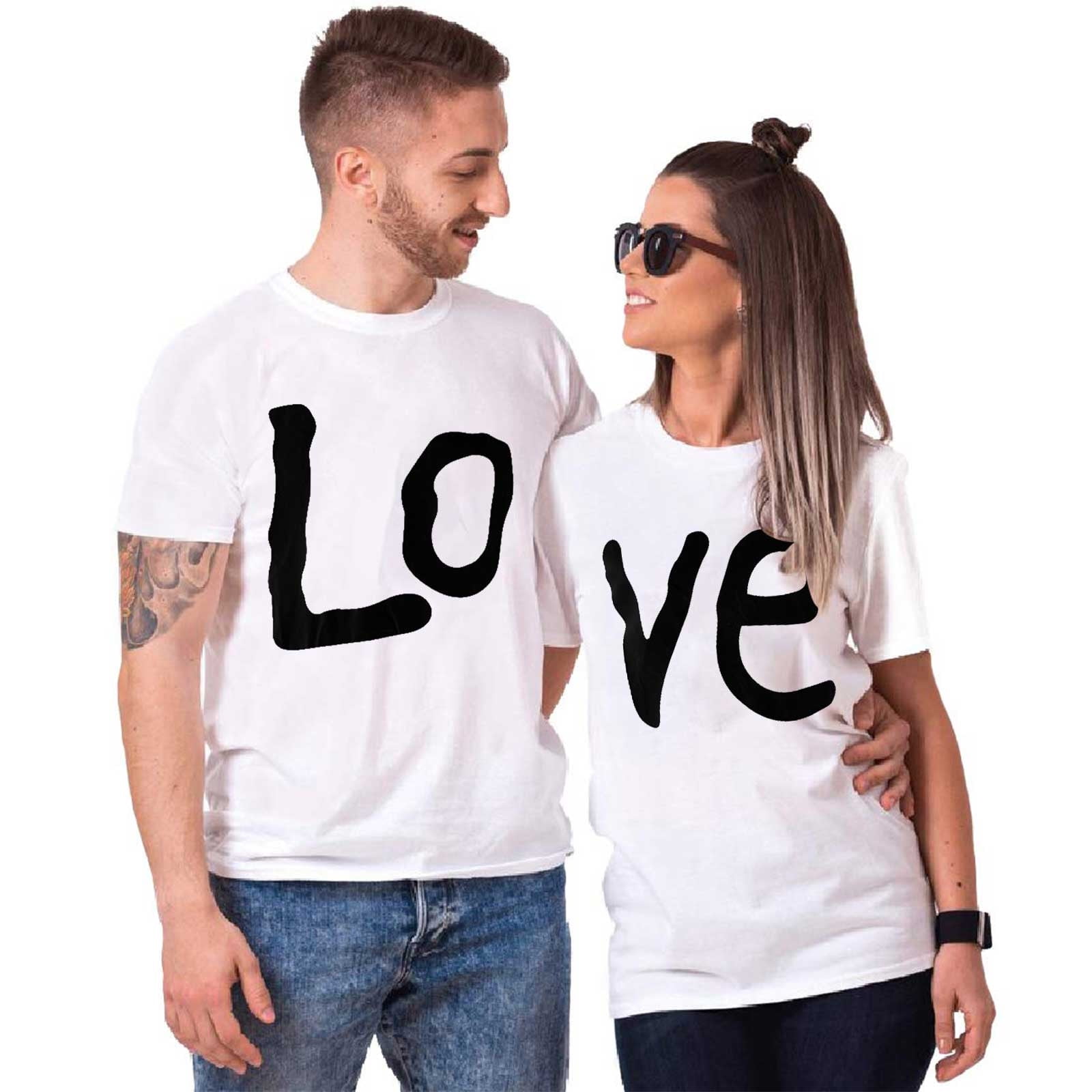 RQYYD Matching Shirts for Couples Love Valentine's Day T-Shirt for Him ...