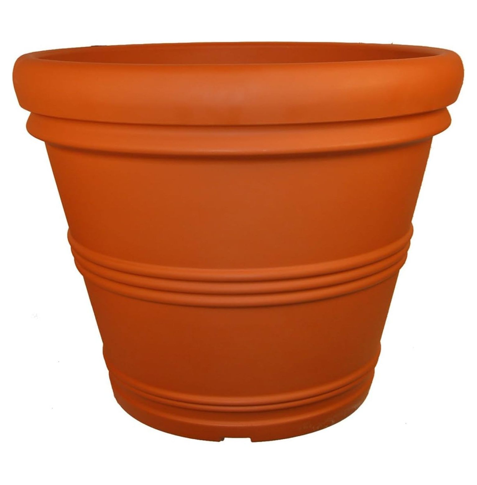 RR135TC Classic Rolled Rim Garden Planter, 13.5", Terra Cotta - Walmart.com