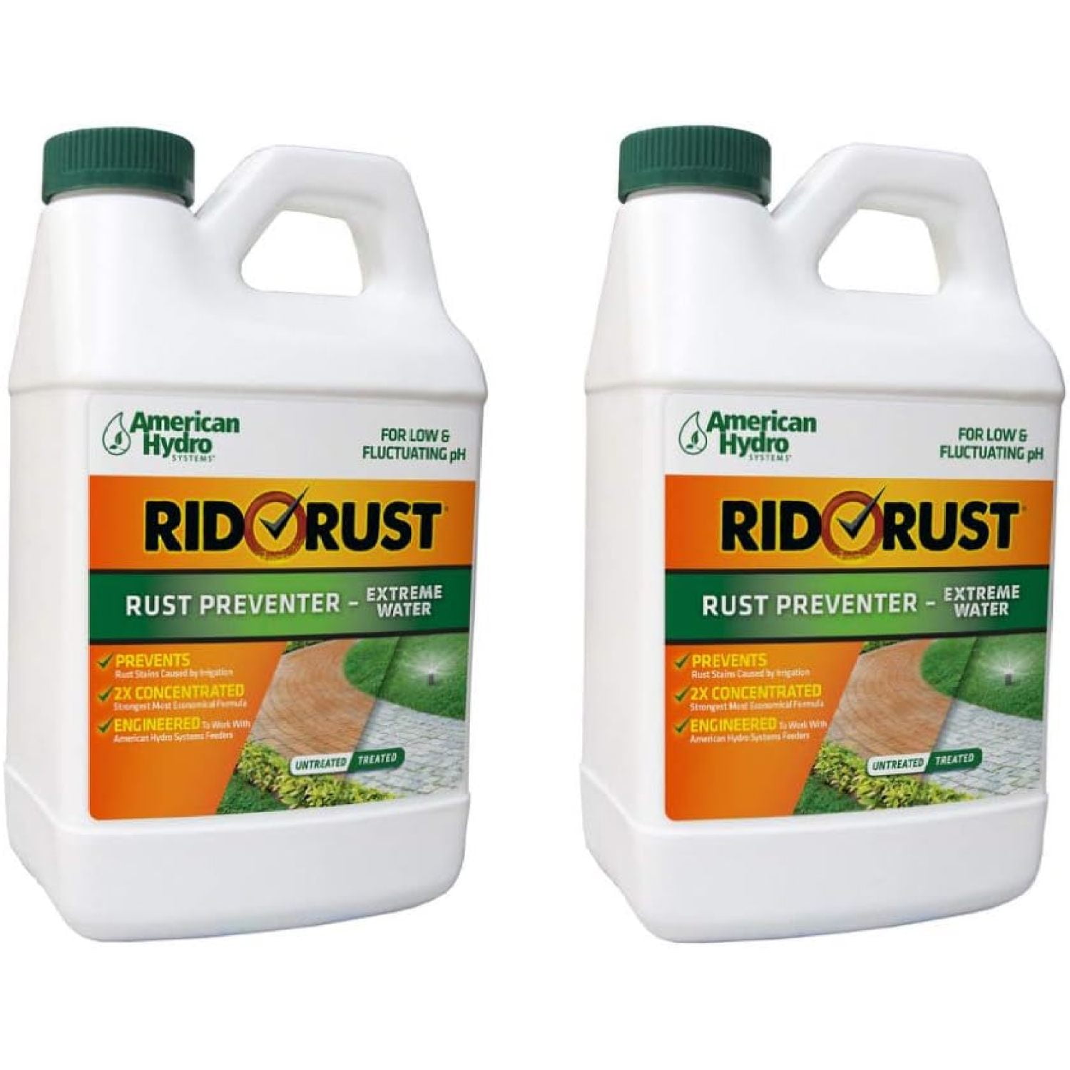 RR2 Rid O' Rust Stain Preventer Extreme Water, 1/2 Gallon, 2 Pack ...