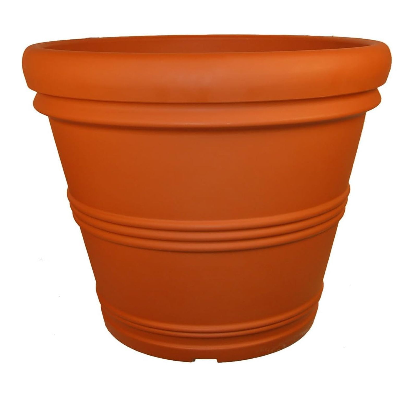 RR20TC Classic Rolled Rim Garden Planter, 20", Terra Cotta - Walmart.com