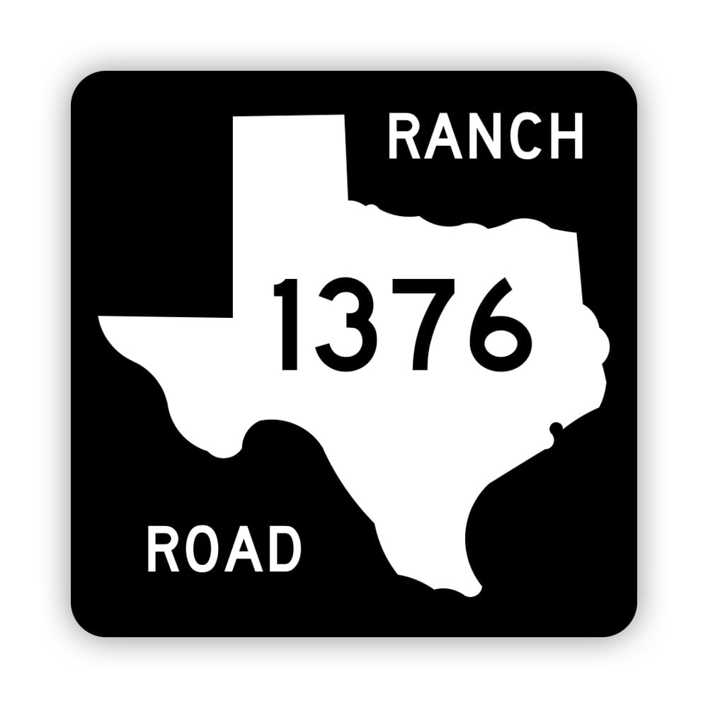 RR376 Farm to Market Road 1300 Sign Sticker Decal - Self Adhesive Vinyl ...