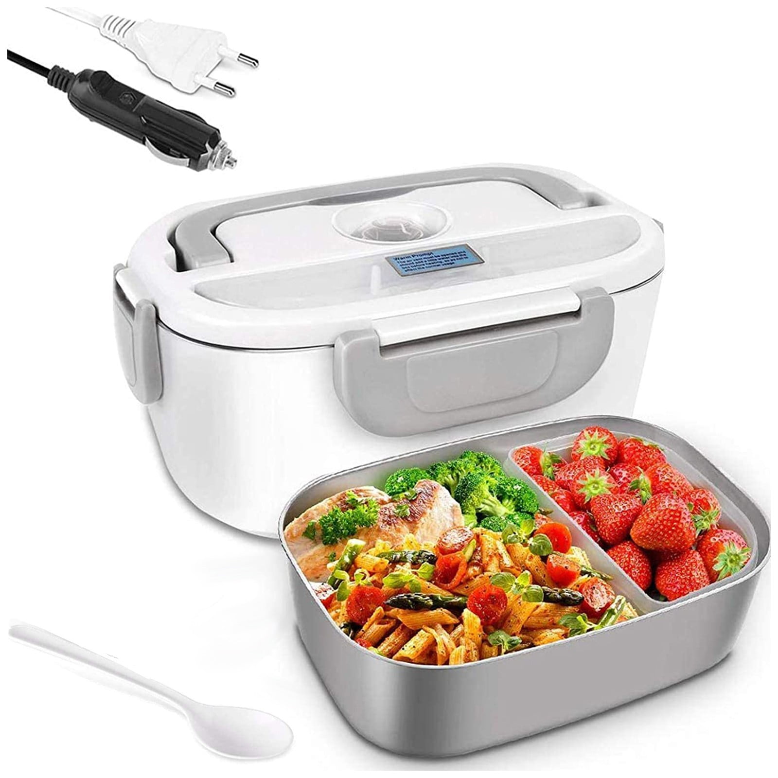 RRCSS 3 In 1 Electric Lunch Box Mobile Stainless Steel Lunch Box Car ...