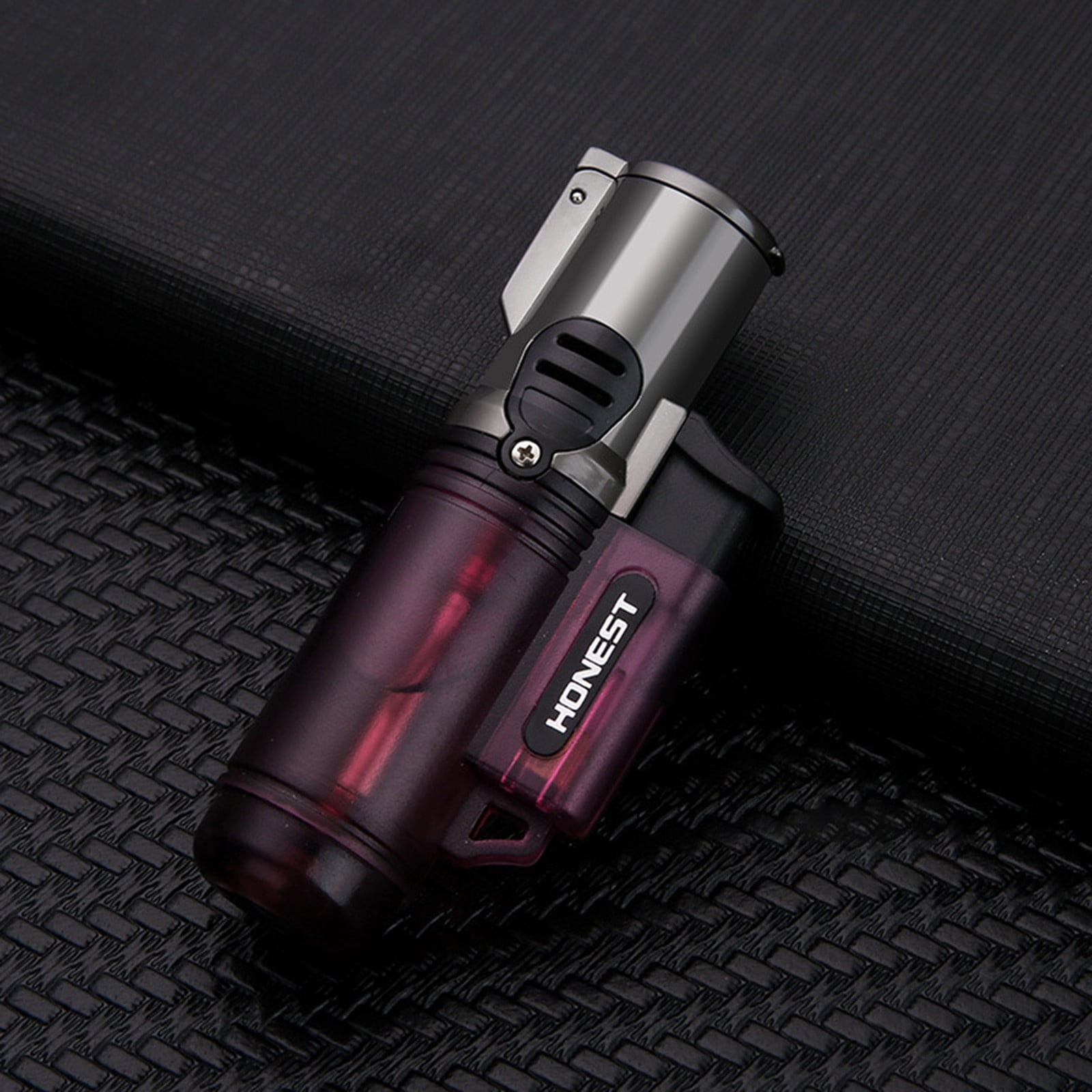 RRCSS Jet Flame Butane Lighter, Adjustable Flame Windproof Lighter with ...