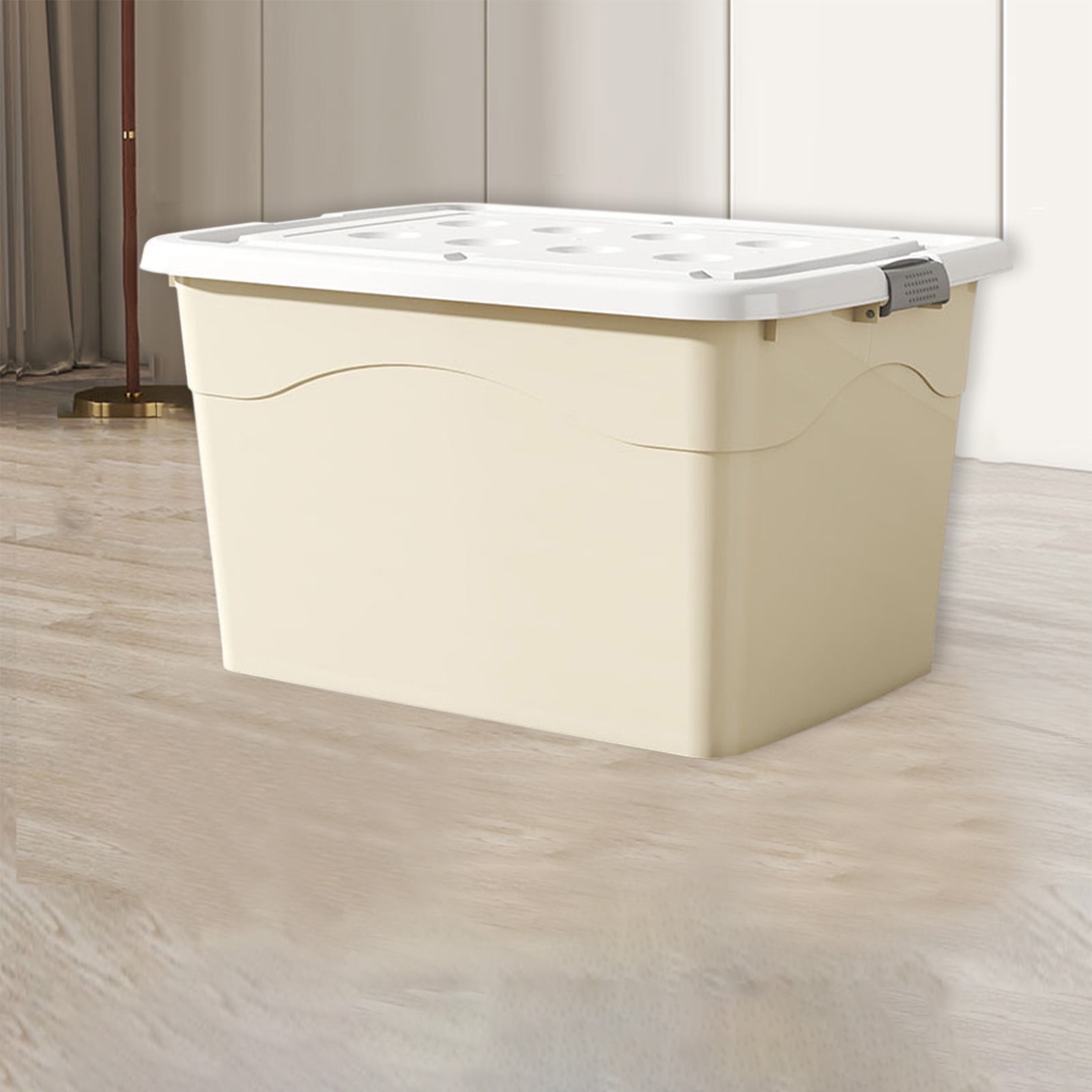 RRCSS Locking Boxes, Stackable Storage Boxes With Lids, Plastic ...