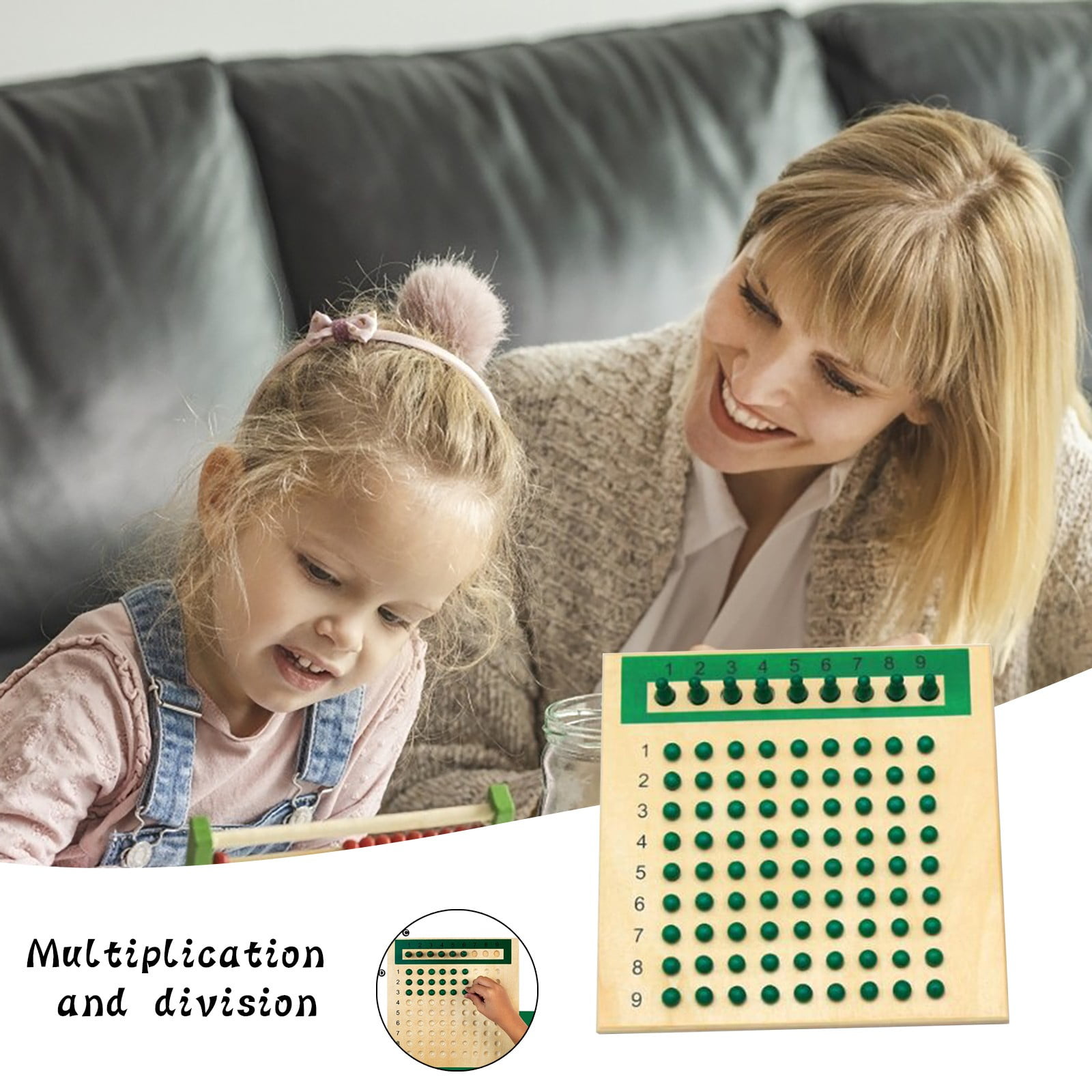 RRCSS Montessori Multiplication And Division Boards Wooden Math ...