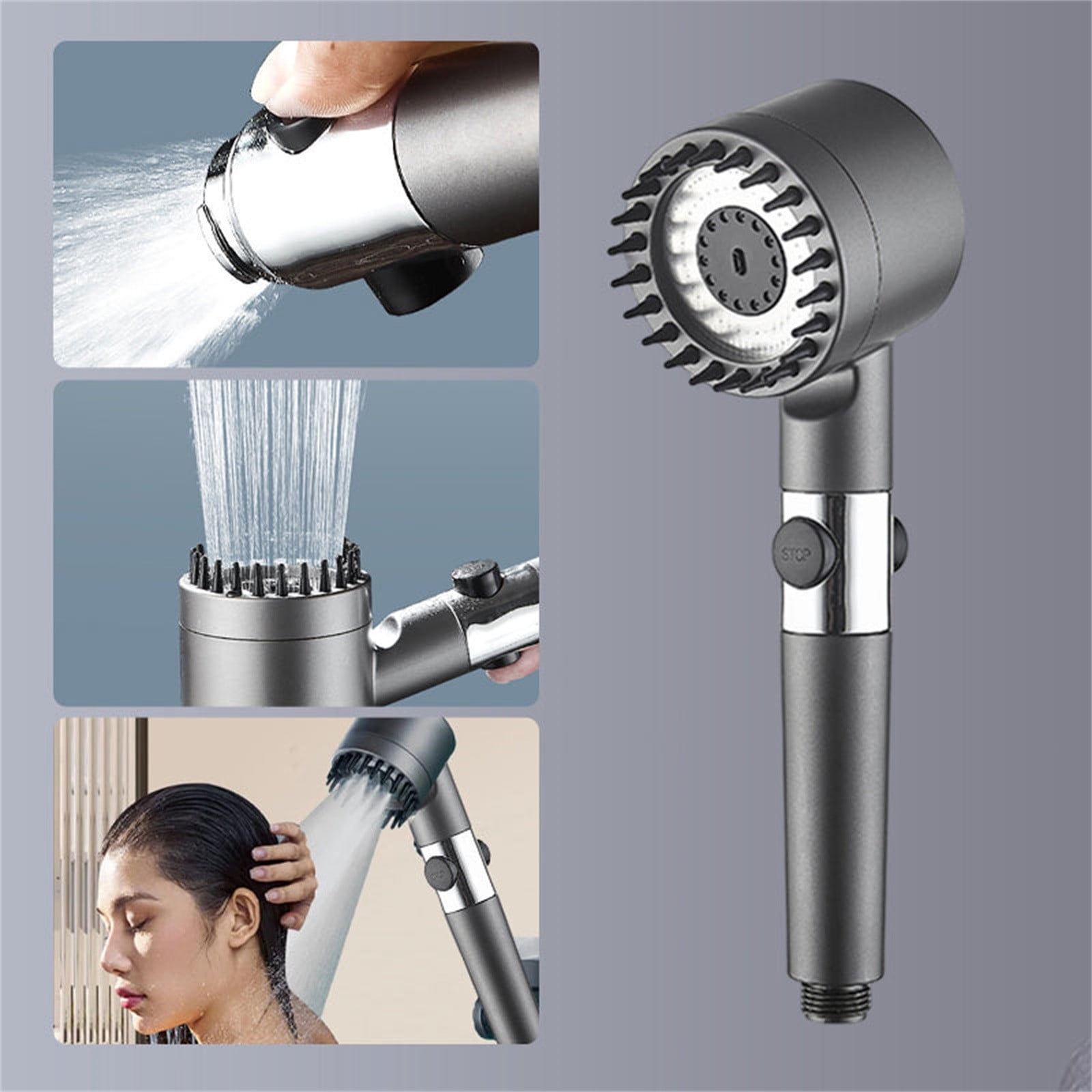 RRCSS Pressurized Shower Nozzle Shower Head Bath Filtration Spray Bath ...