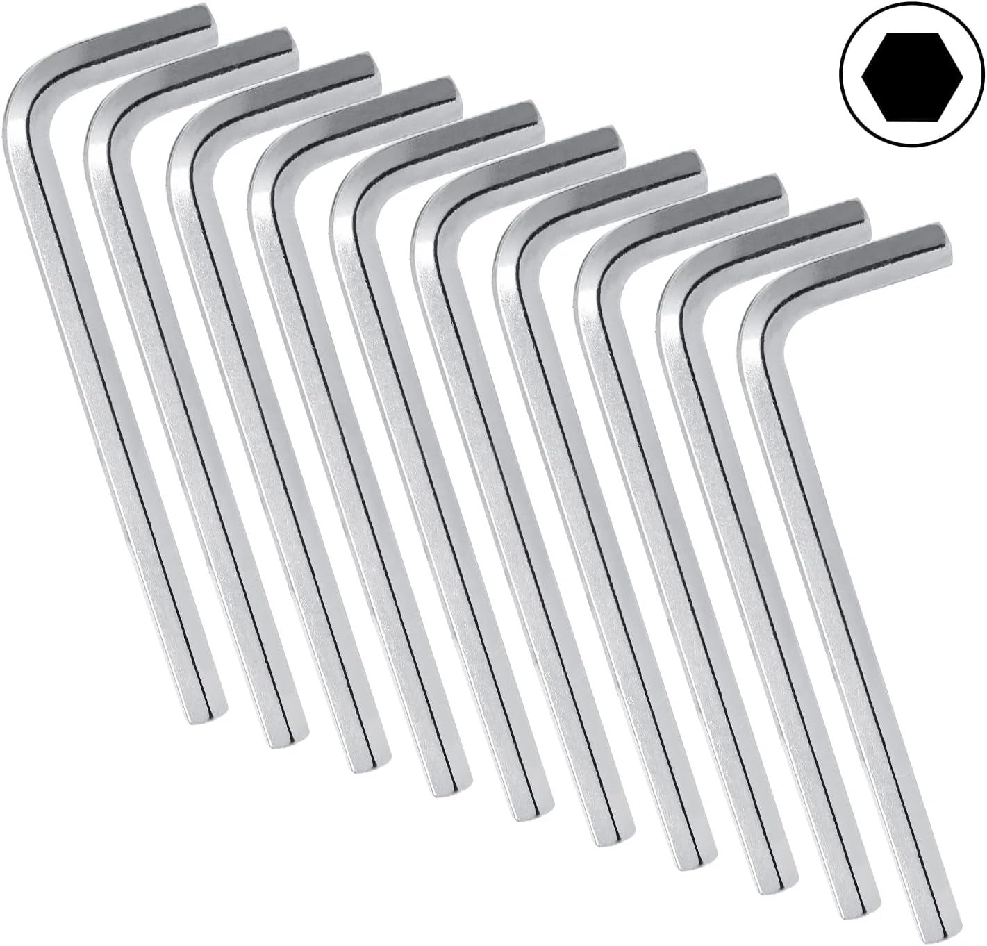 RRDWQ-10 PCS 6mm Allen Wrench L-Shaped Hex Key Wrench, Metric Small ...