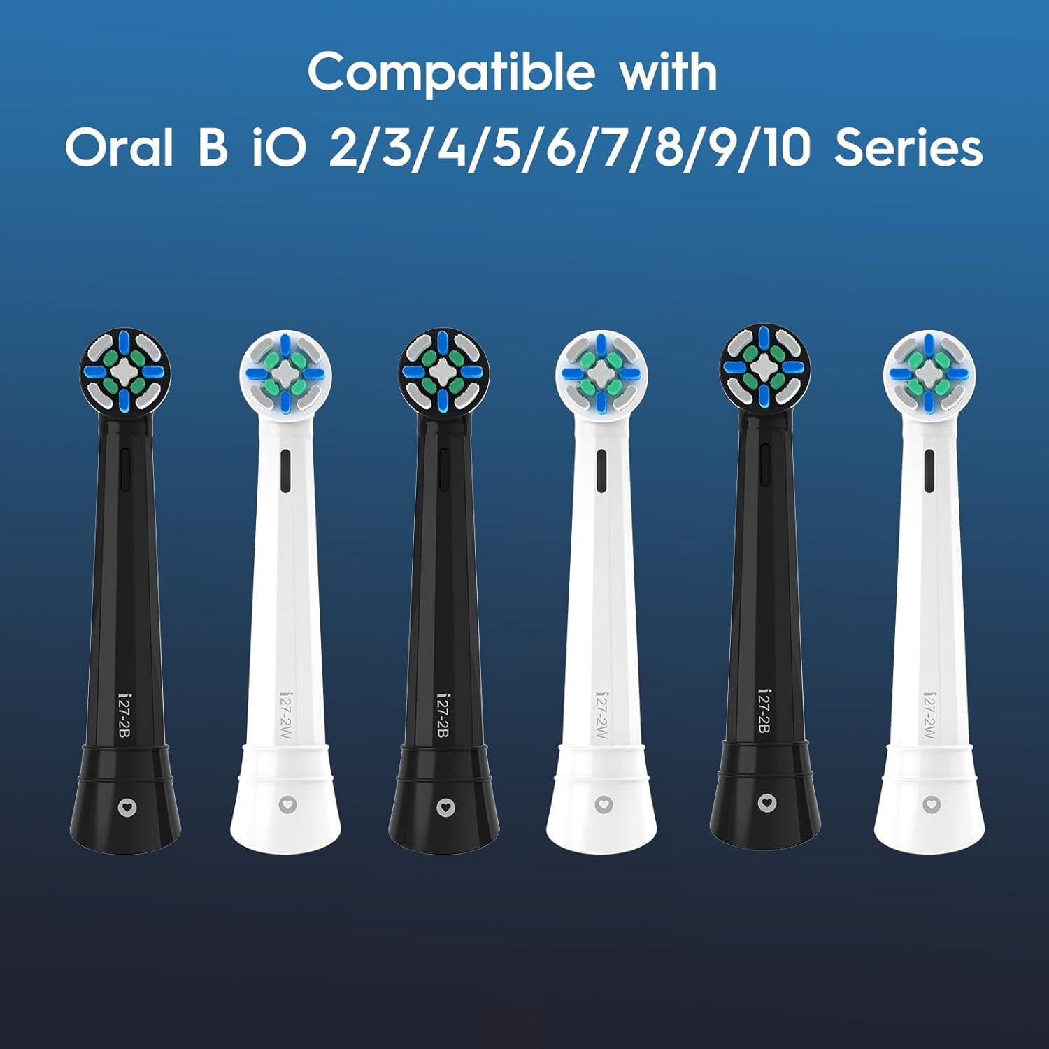 RRDWQ-10 Pcs IO Replacement Heads Compatible with Braun Oral B IO Series Electric Toothbrush ...