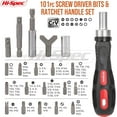 RRDWQ-101pc Multi Bits Screwdriver & Ratcheting Handle Tool Set Kit ...