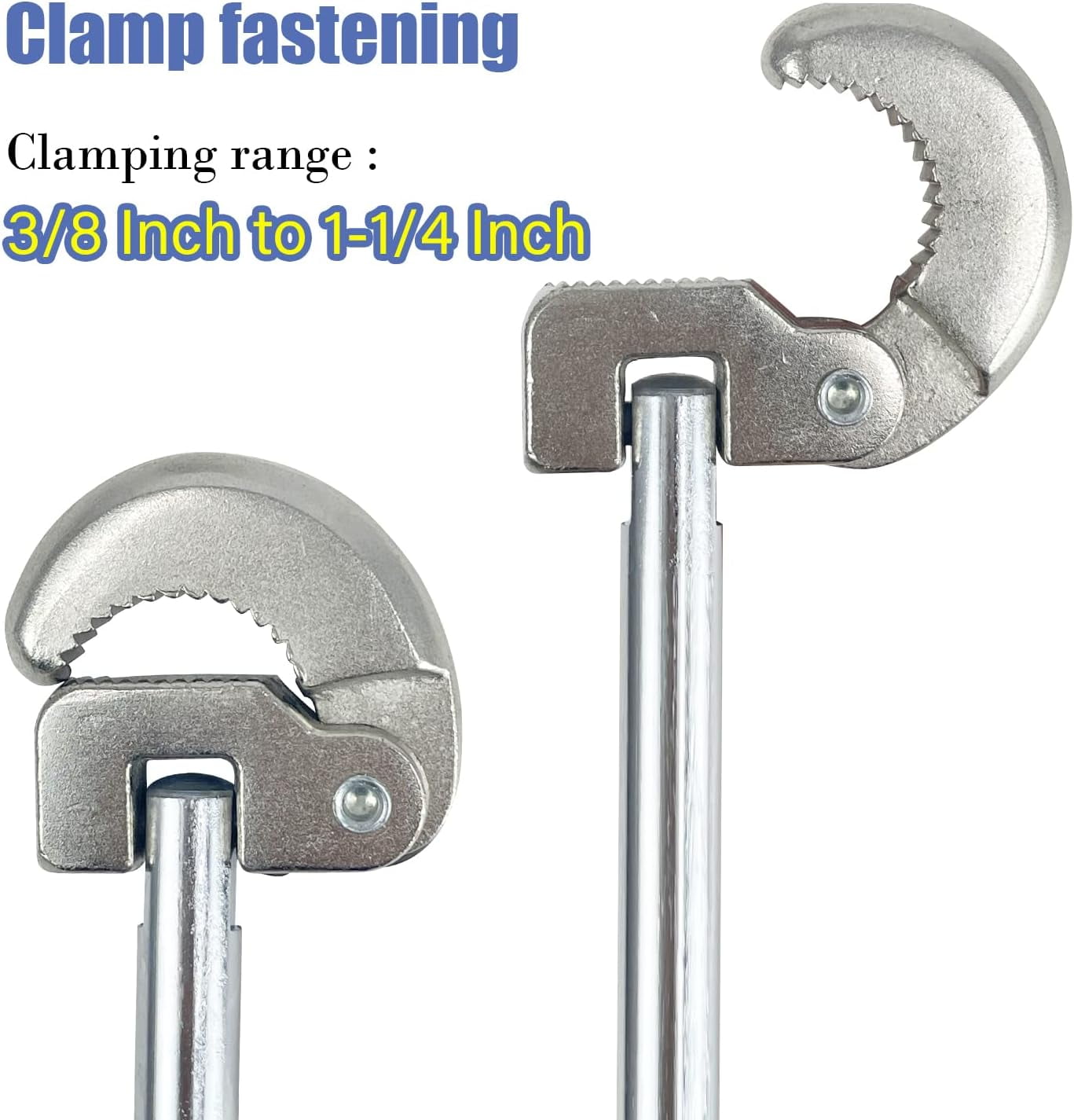 RRDWQ-11" Basin Wrench with 3/8'' to 1-1/4'' Capacity Jaw, Spring ...