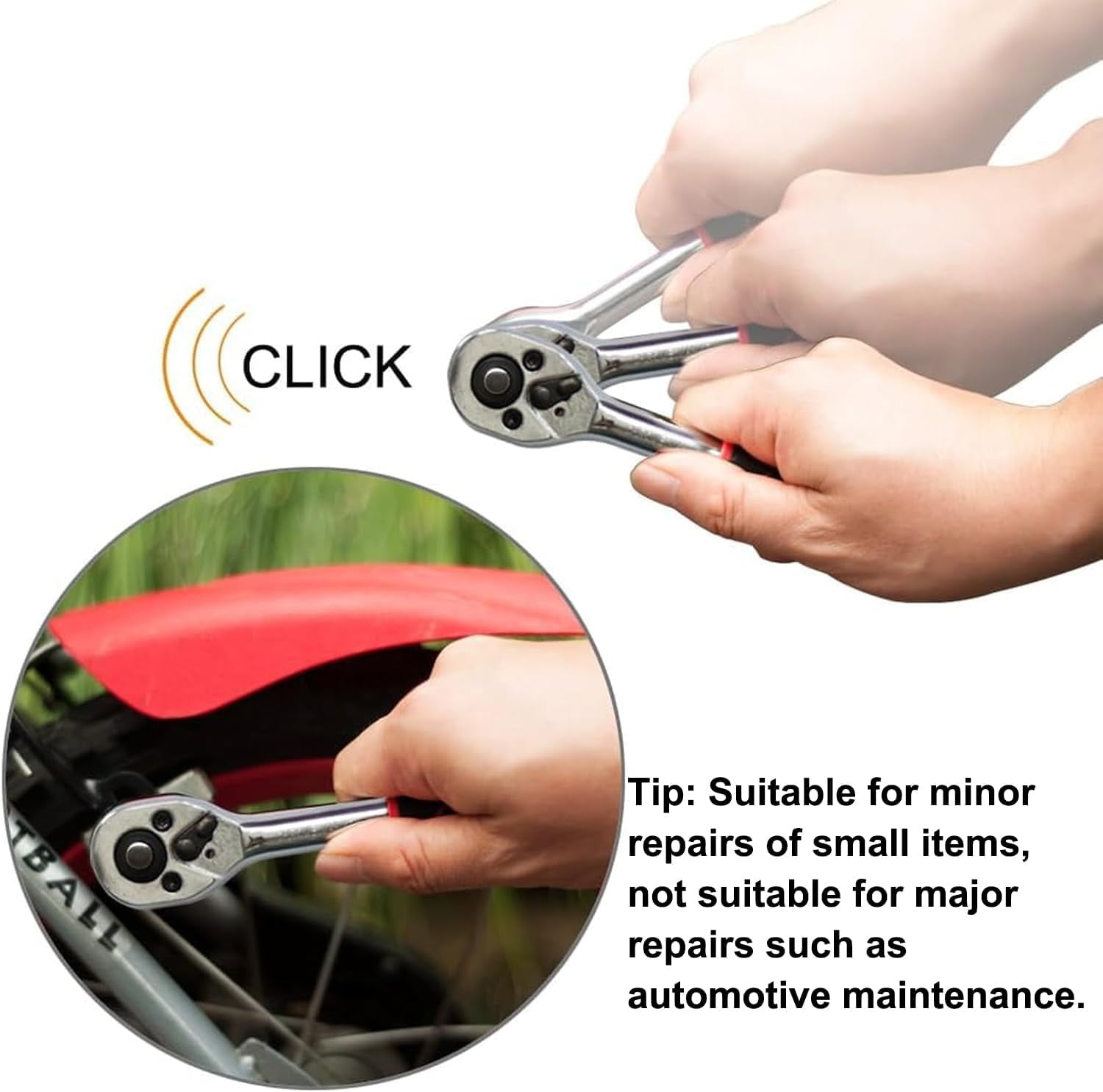 RRDWQ-12pcs 1/4 Inch Mini Ratchet Socket Wrench Set, Drive Socket Set ...