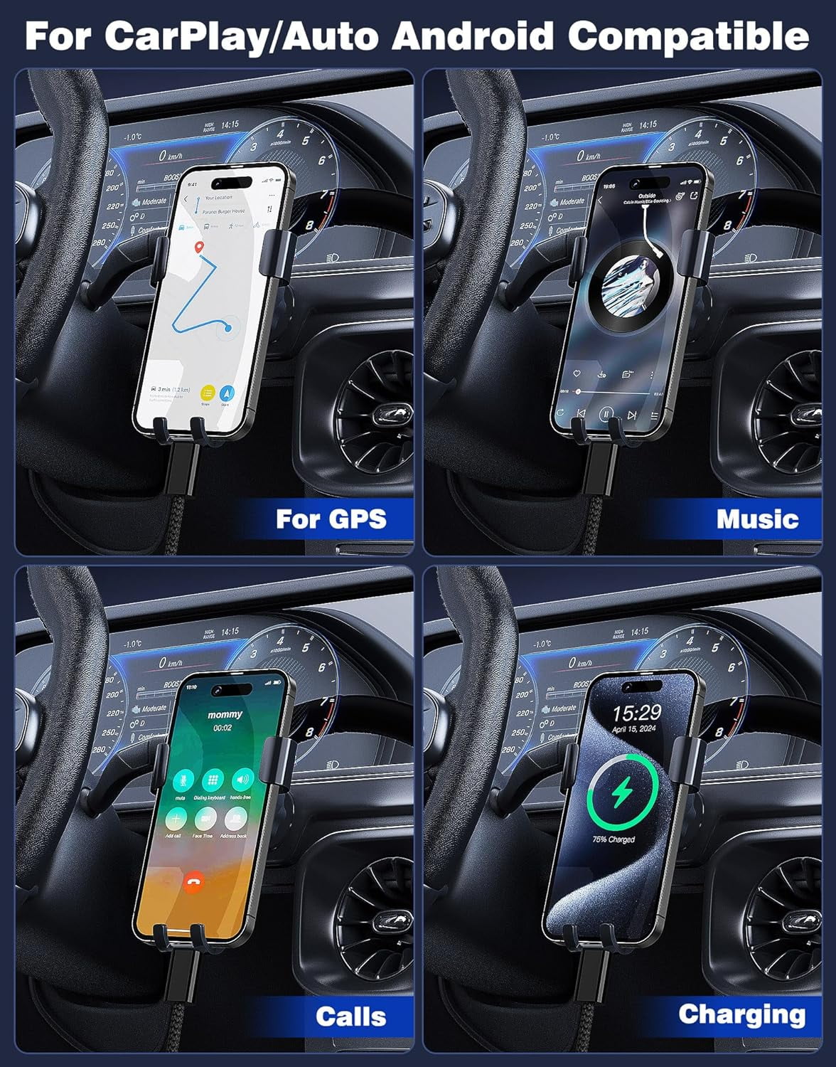RRDWQ-2 Pack USB C Cable for Carplay, Car Play Cord for Apple iPhone 17 ...