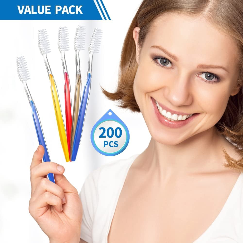 RRDWQ-200 Disposable Toothbrushes Individually Packaged Multi Color ...