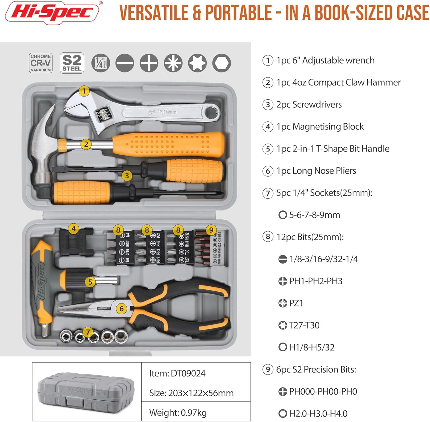 RRDWQ-30pc Magnetic T-Handle Ratchet Wrench and Screwdriver Set. Small ...