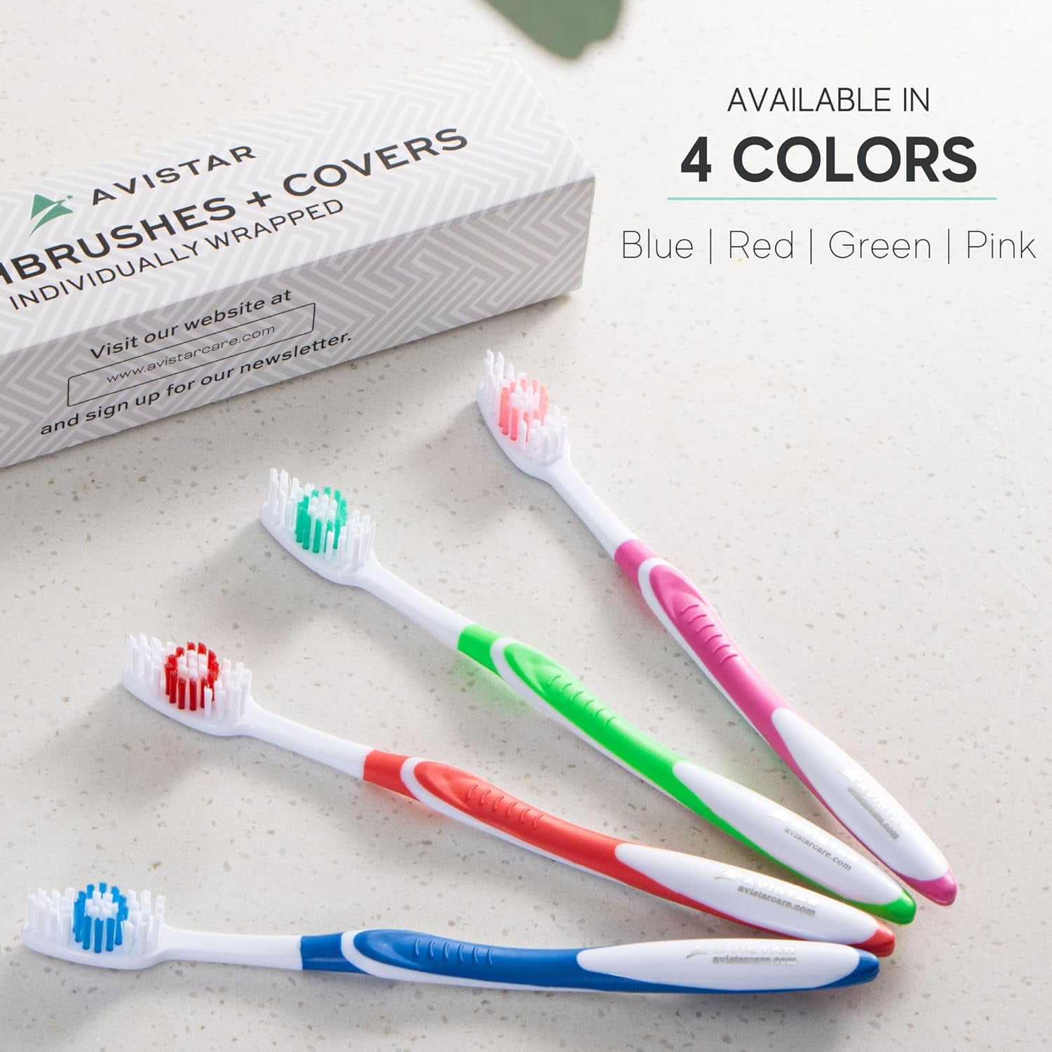 RRDWQ-40 Pack Bulk Toothbrushes w/Cover Caps, Individually Wrapped ...