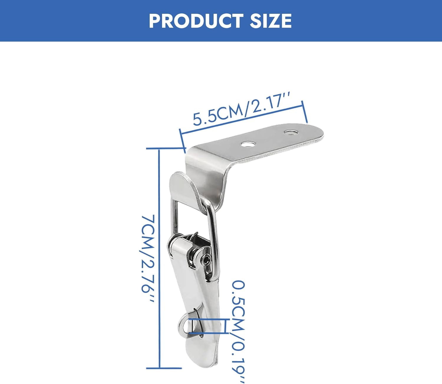 RRDWQ-4PCS 90-Degree Stainless Steel Hood Latch Locks with Keyhole ...