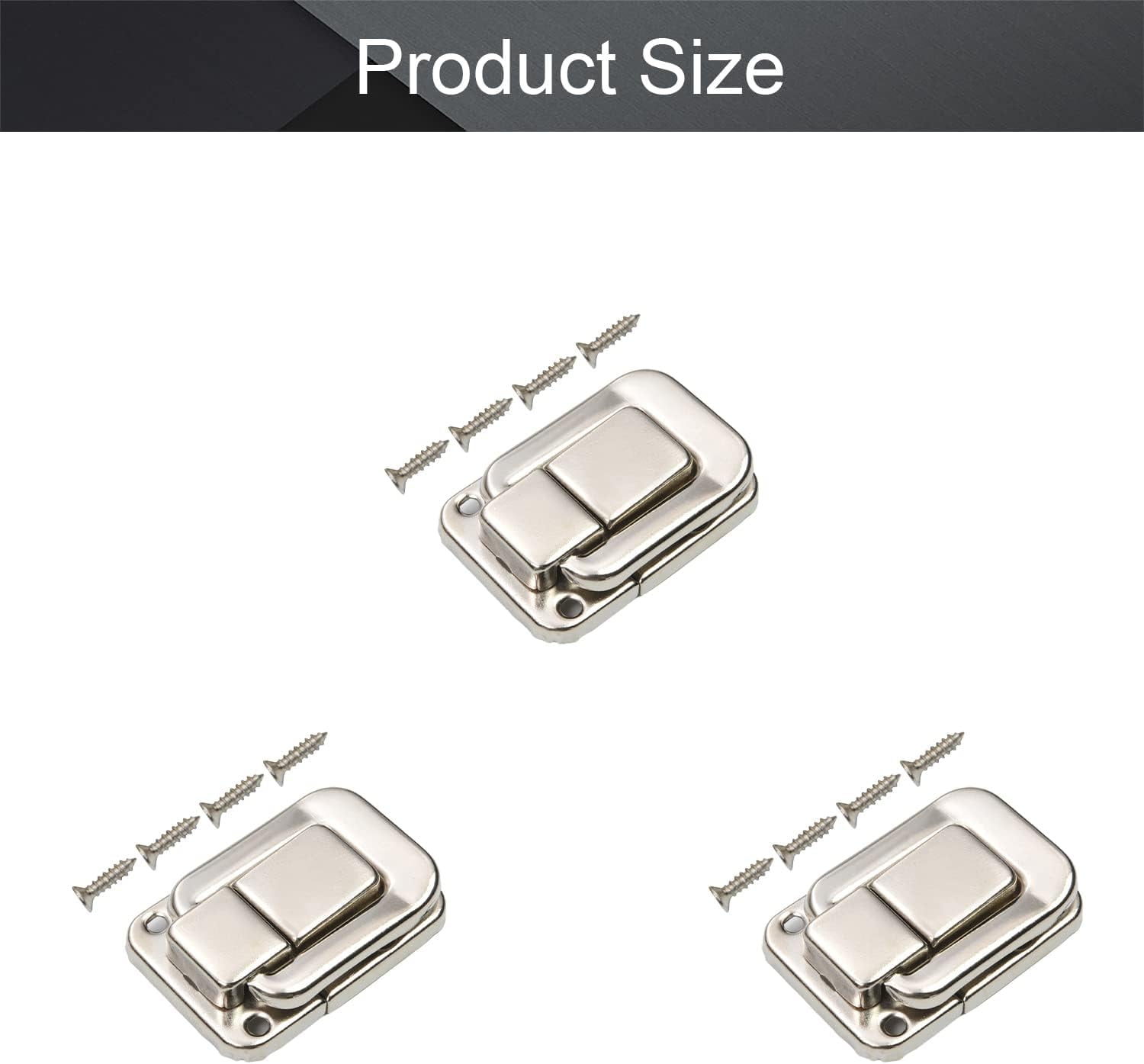 RRDWQ-4Pcs Toggle Catch Locks 1.89" x 1.26" (LxW) Hasp Latches Modern ...
