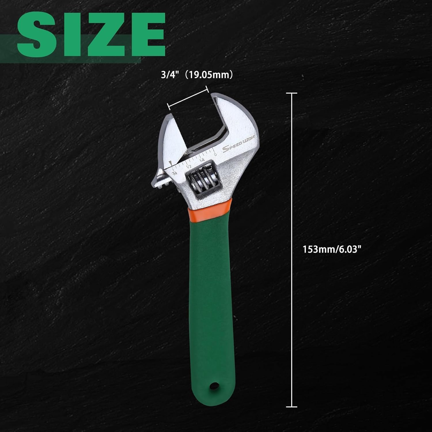 RRDWQ-6 Inch Adjustable Wrench Short Handle Adjustable Wrench ...