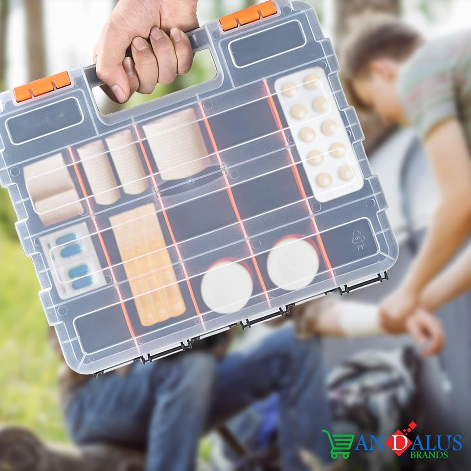 RRDWQ-Andalus Double Sided Storage Box with 18 Compartments - Durable ...