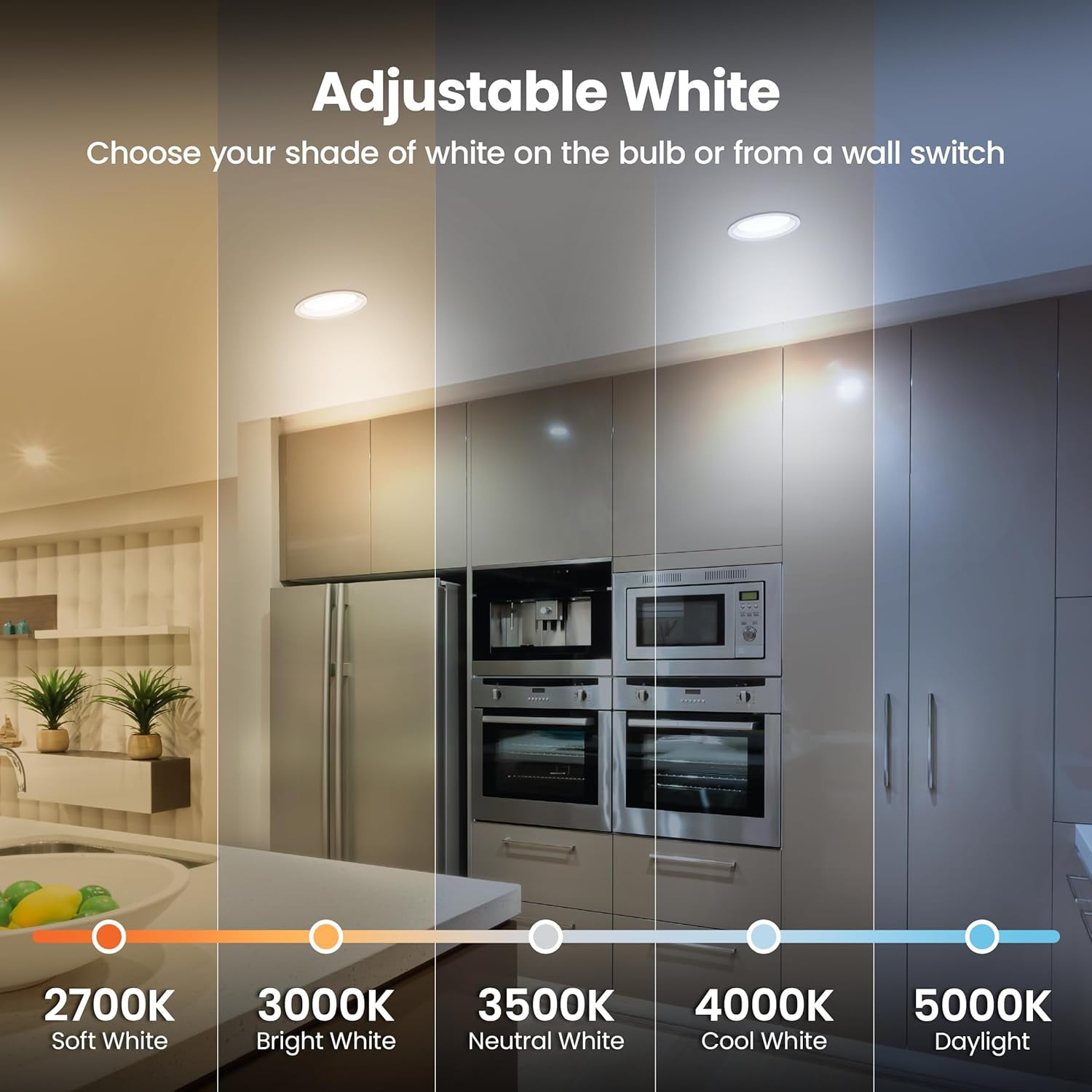 RRDWQ-BR30 LED Light Bulb, 85W Equivalent, Dimmable, 1100 Lumens, 5 ...