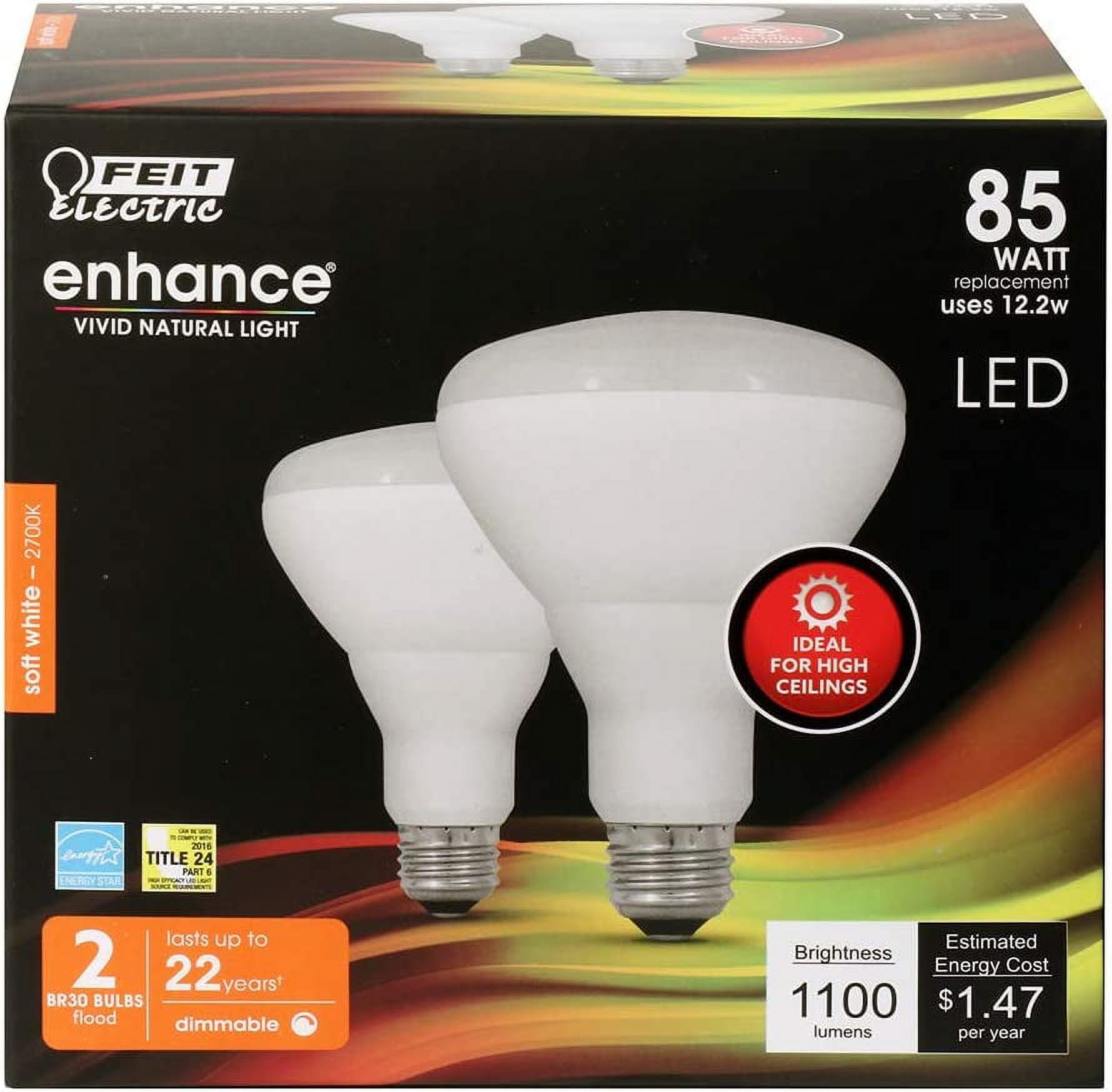RRDWQ-BR30 LED Light Bulbs, 85W Equivalent, High Output, Indoor Flood ...