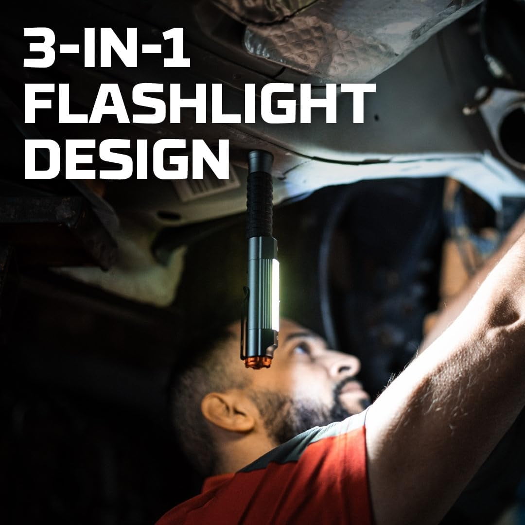 RRDWQ-Big Larry 3 Work Light | Alkaline Batteries Included, 600 Lumens ...