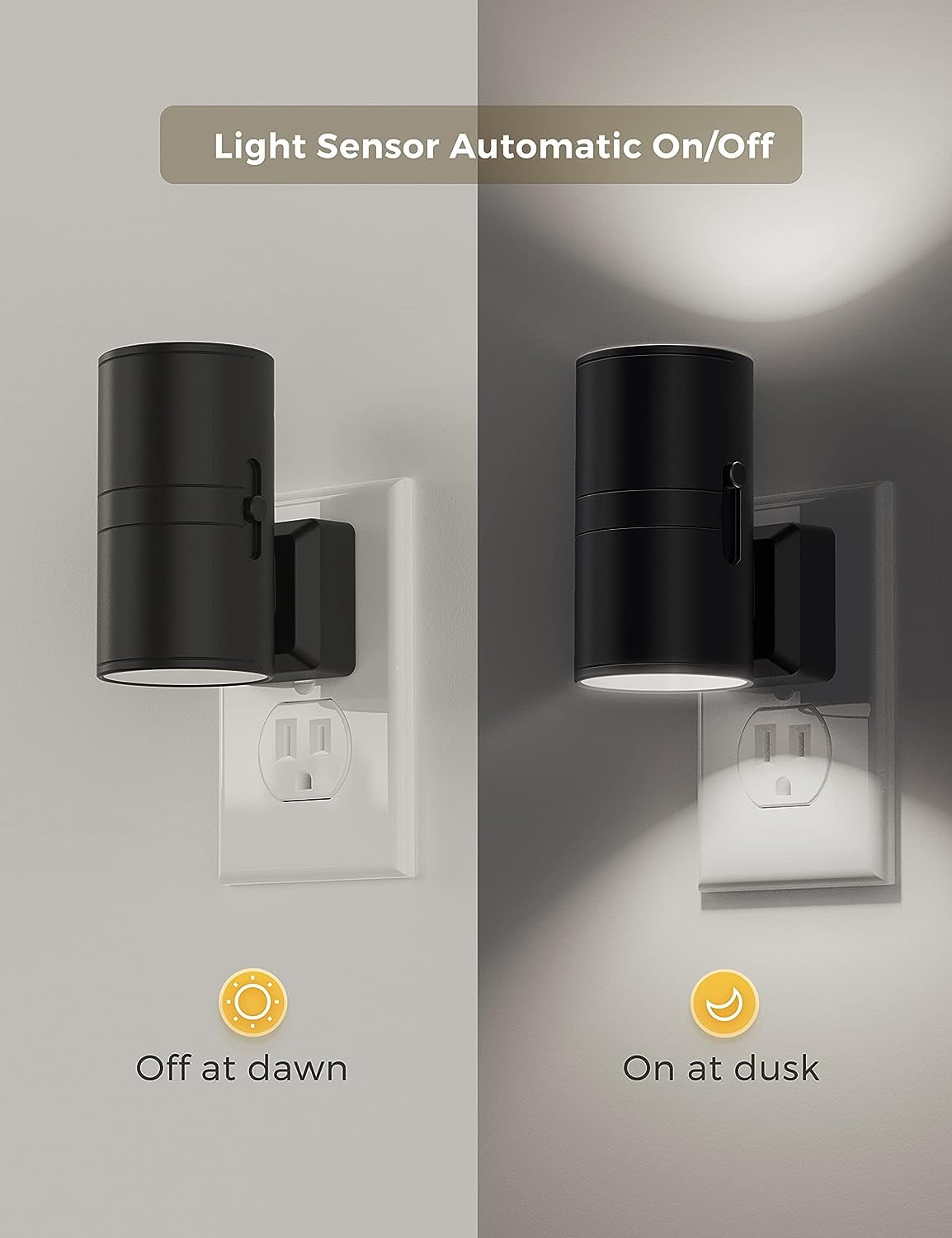 RRDWQ-Bright Night Light, Night Lights Plug into Wall, 5000K Daylight ...