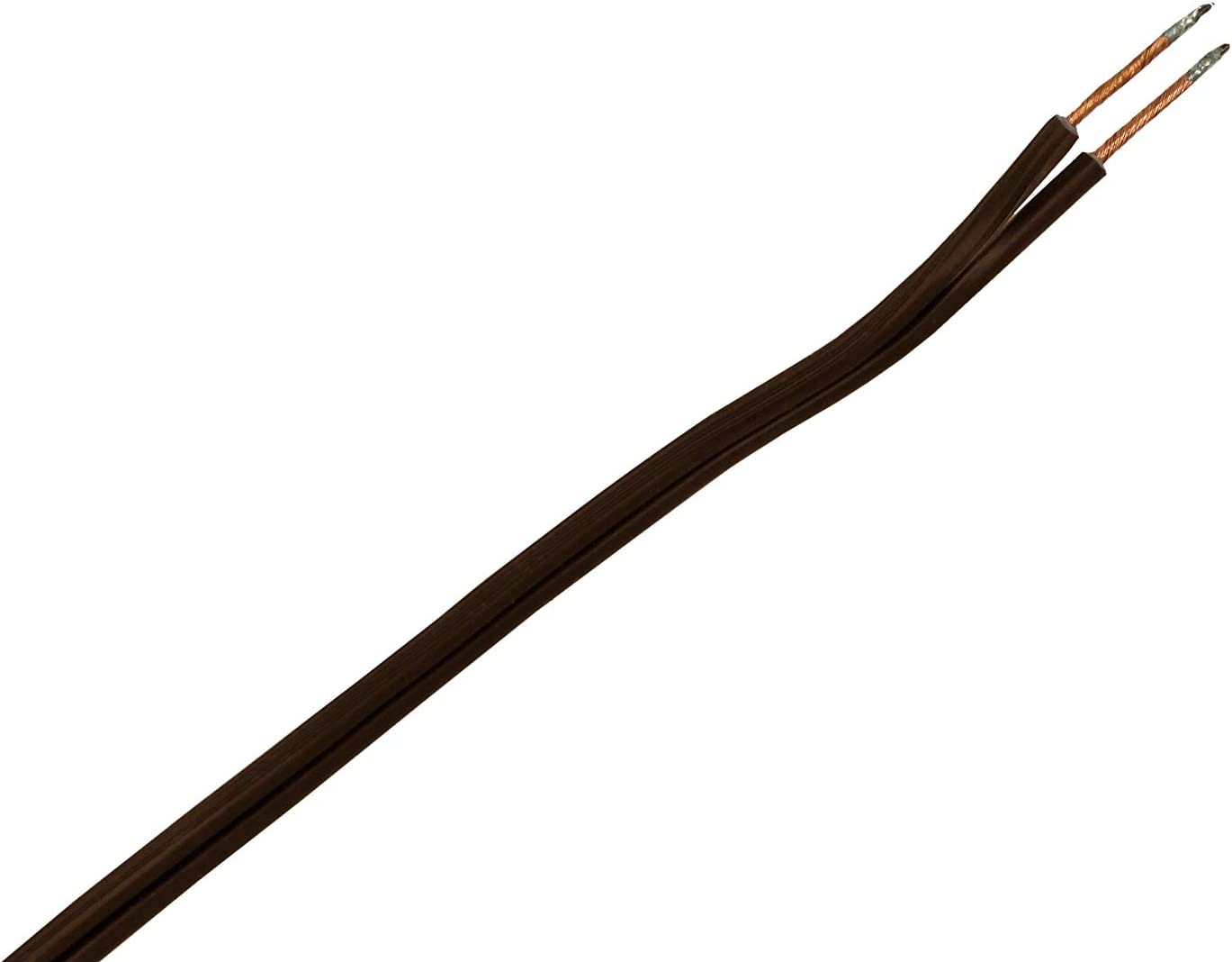 RRDWQ-Brown Lamp Cord - 12 Foot Long, SPT-1, 18 Gauge, UL Listed Power ...