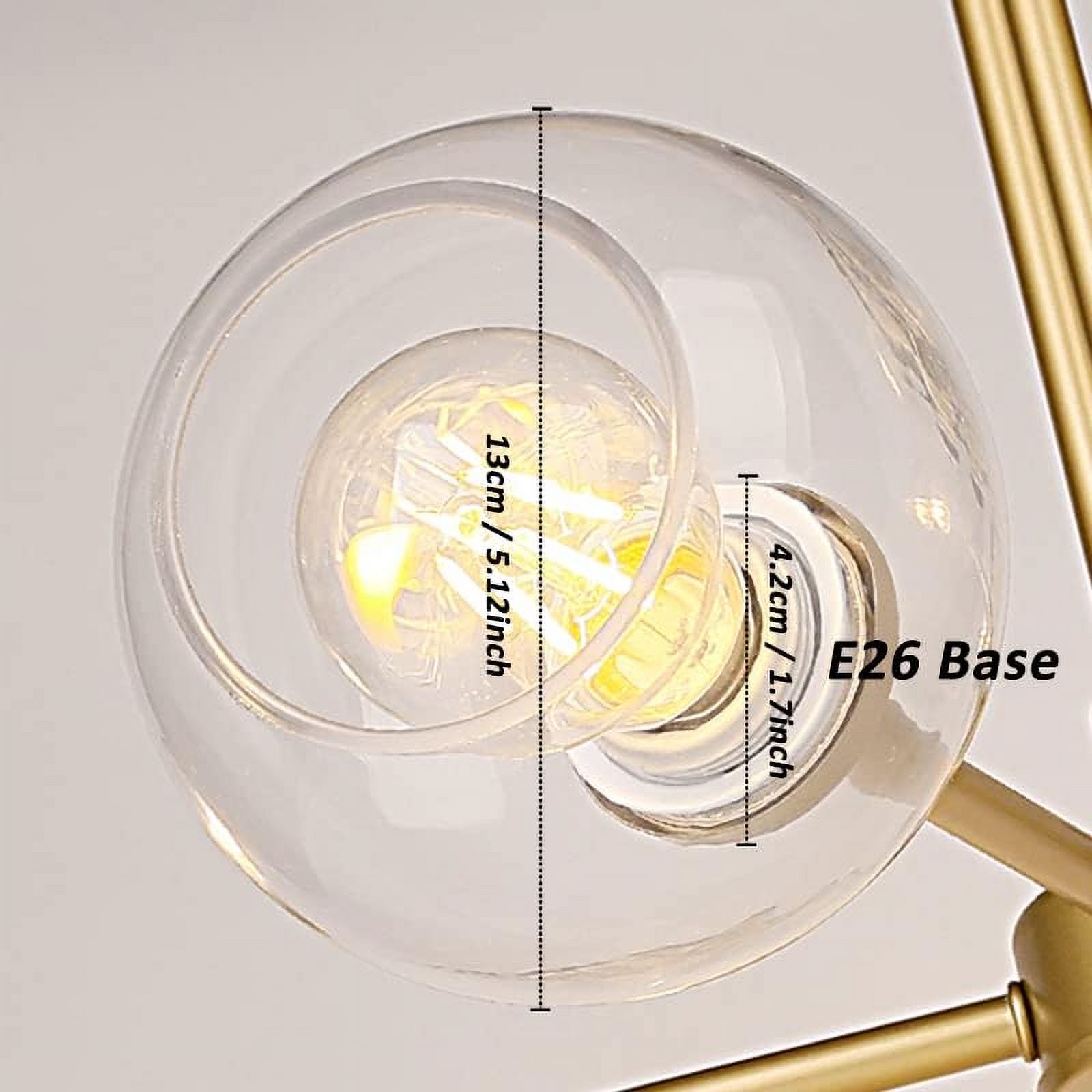 RRDWQ-Clear Globe Glass Shade Replacement 2 Packs, Glass Ball Lamp ...