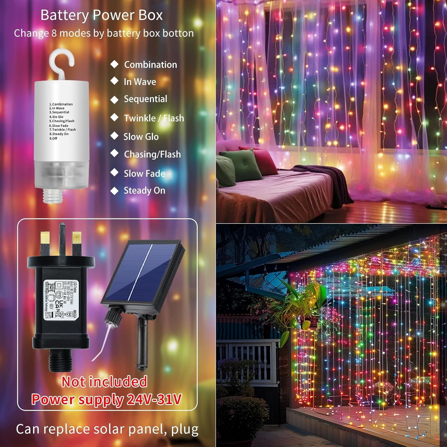 Battery Operated Curtain Lights