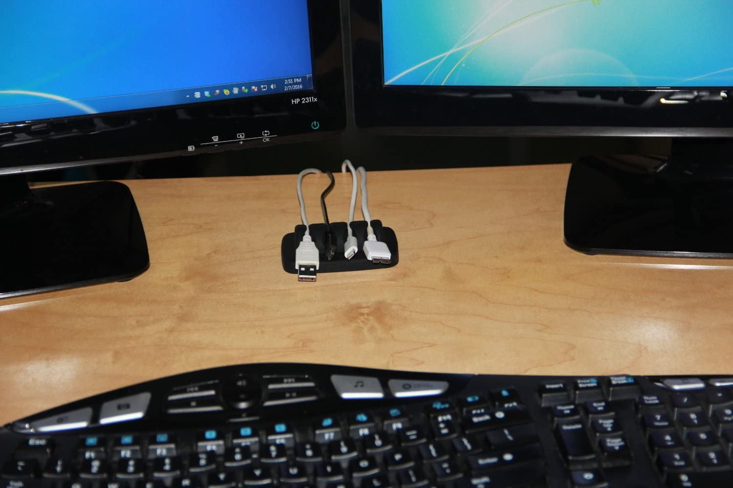 RRDWQ-Desktop Cable Organizer, Weighted, Eco-Friendly Silicone, No Bad ...